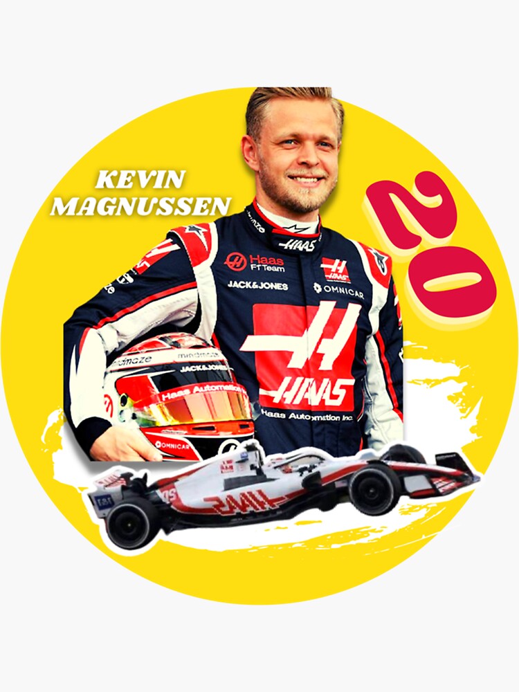 "kevin magnussen" Sticker for Sale by hangerpmaez | Redbubble