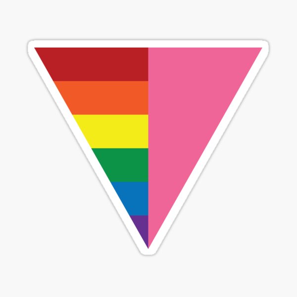 "Pride triangle - rainbow" Sticker for Sale by lazarusheart | Redbubble
