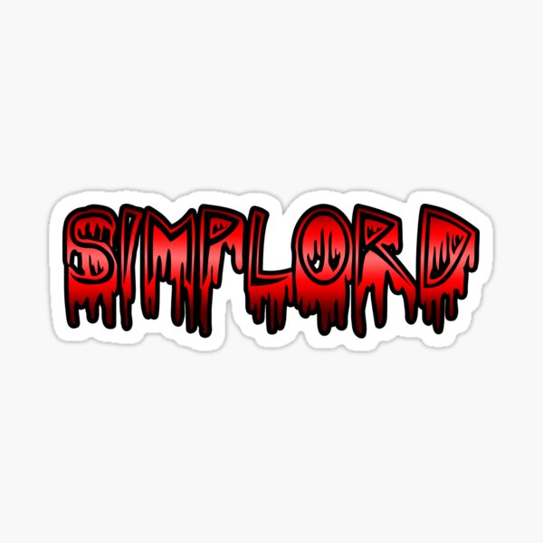 "Simp Lord" Sticker for Sale by ReverendMothman | Redbubble