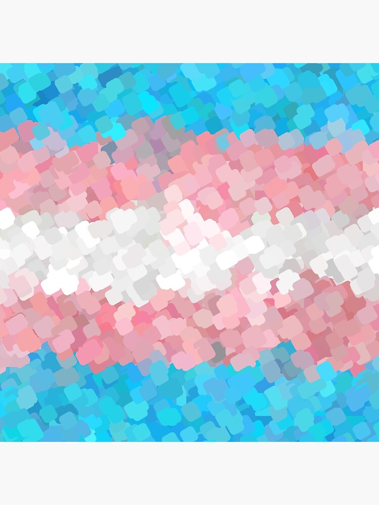 "Trippy Geometric Abstract Transgender Pride Flag" Poster for Sale by ...