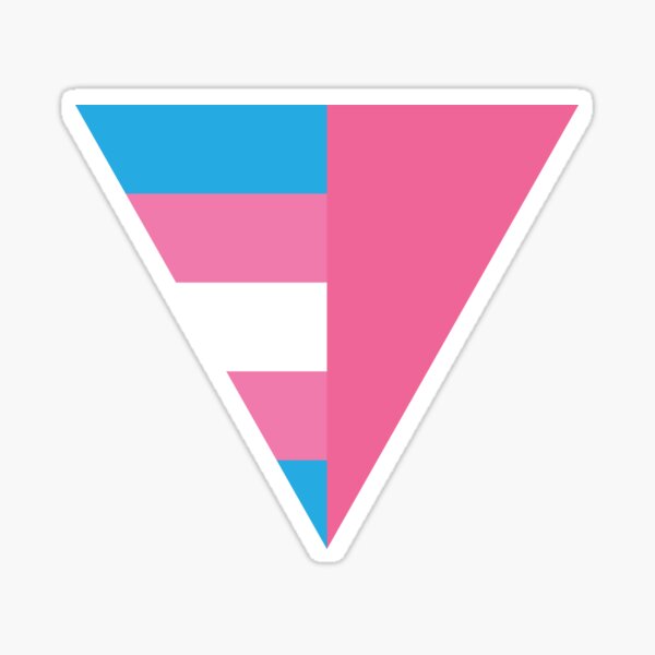 "Pride triangle - trans" Sticker for Sale by lazarusheart | Redbubble