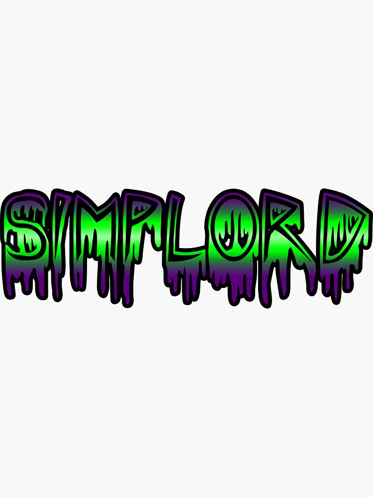 "Simp Lord" Sticker for Sale by ReverendMothman | Redbubble