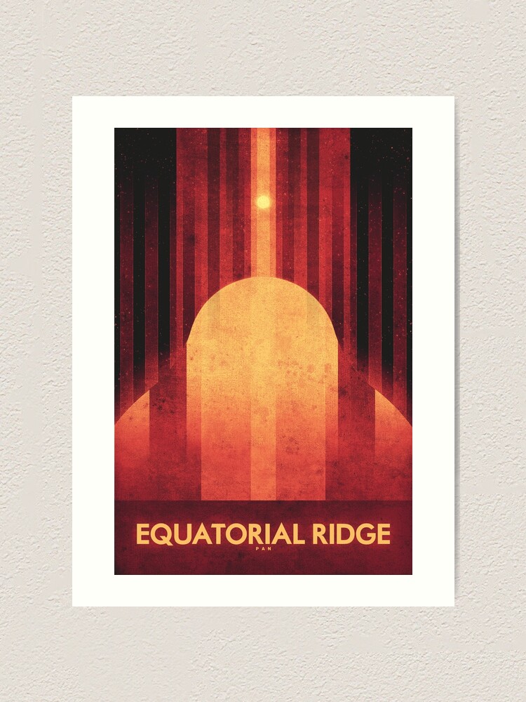 "Saturn | Moon | Pan | Equatorial Ridge | Space Art" Art Print for Sale ...