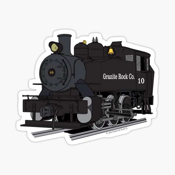"Granite Rock Co. 10" Sticker for Sale by Loco-Station | Redbubble