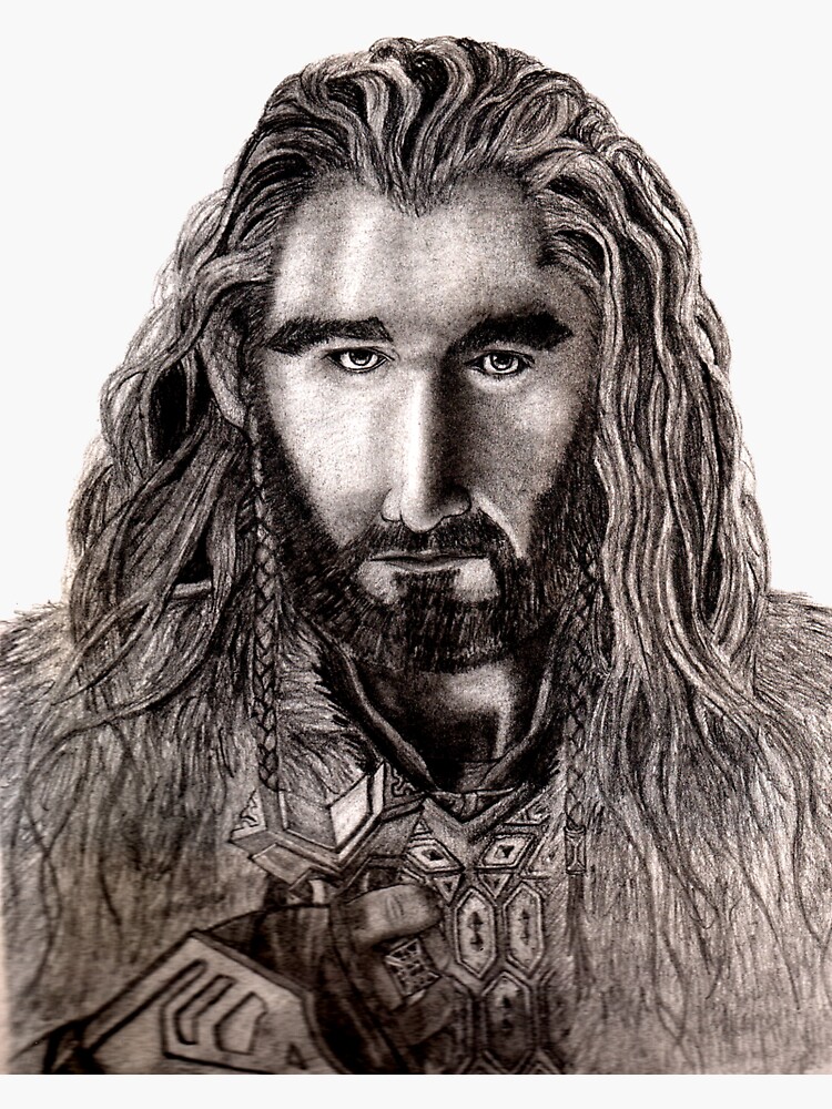 "Thorin son of Thrain" Sticker for Sale by Daerohel | Redbubble