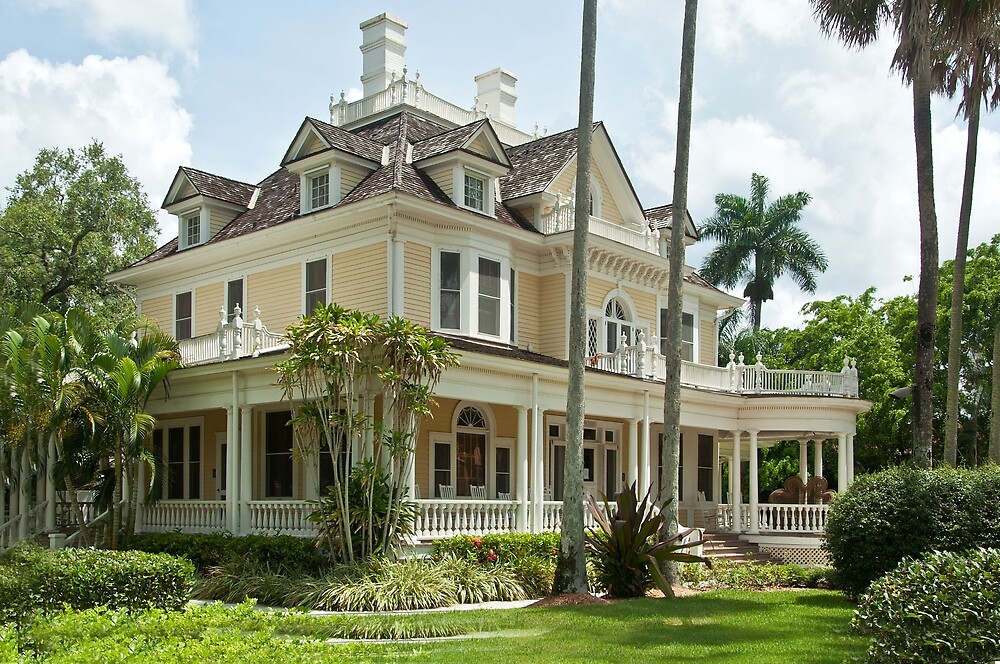 "The Burroughs House Fort Myers, FL " by John Kapusta | Redbubble