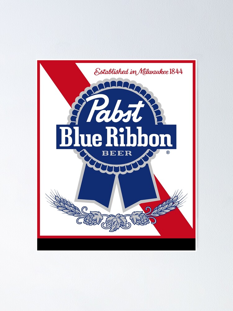 "pabst blue ribbon" Poster for Sale by MatthewChristo | Redbubble