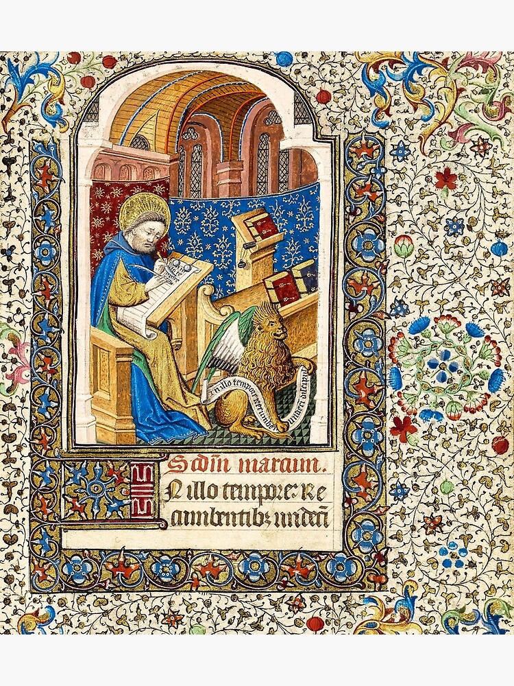 "Saint Mark, from a Medieval Manuscript" Poster for Sale by ...