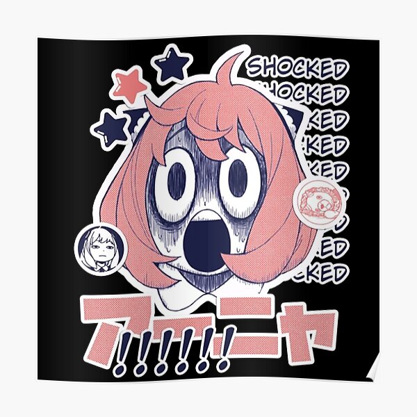 "Anya Forger Spy x Family Shoked" Poster for Sale by BlackALife | Redbubble