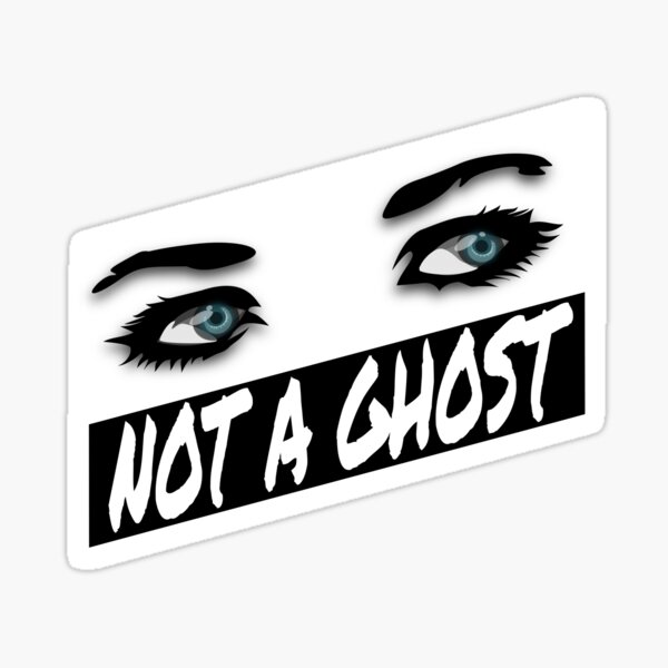 "Not a ghost" Sticker for Sale by i-cottagedesign | Redbubble