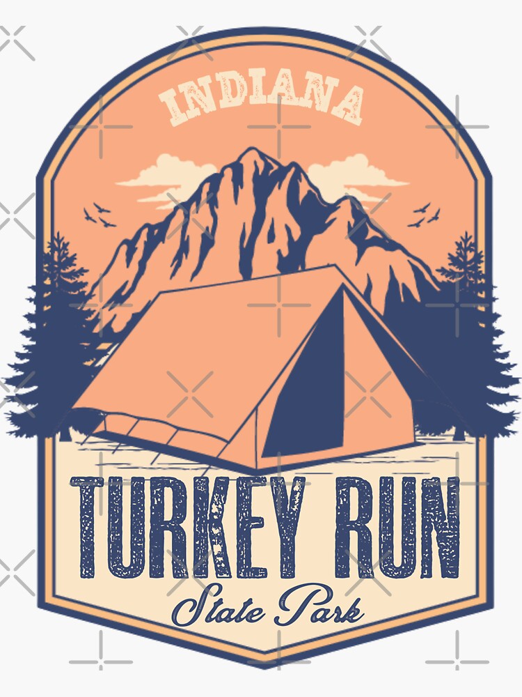 "Turkey run state park Indiana trail camper" Sticker for Sale by ...