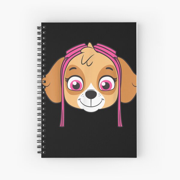 "Skye Paw Patrol Face" Spiral Notebook for Sale by SandyGlaser | Redbubble