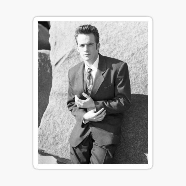 "Luke Perry" Sticker for Sale by guitarlos | Redbubble