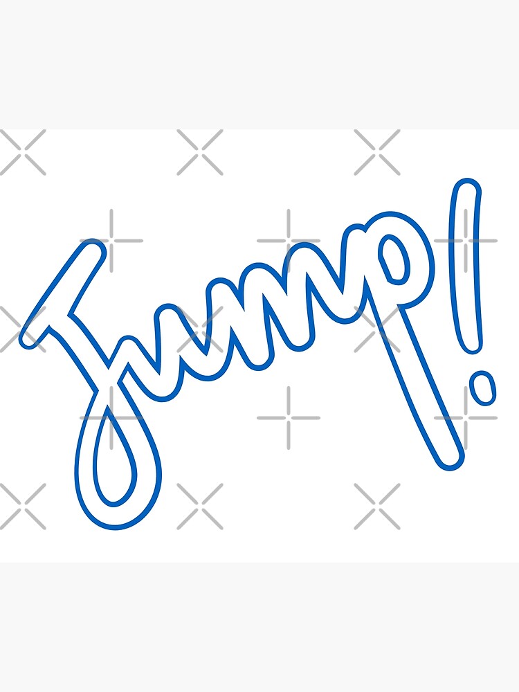 "Jump! Handwritten writing t shirts" Poster for Sale by Jiparaegi ...