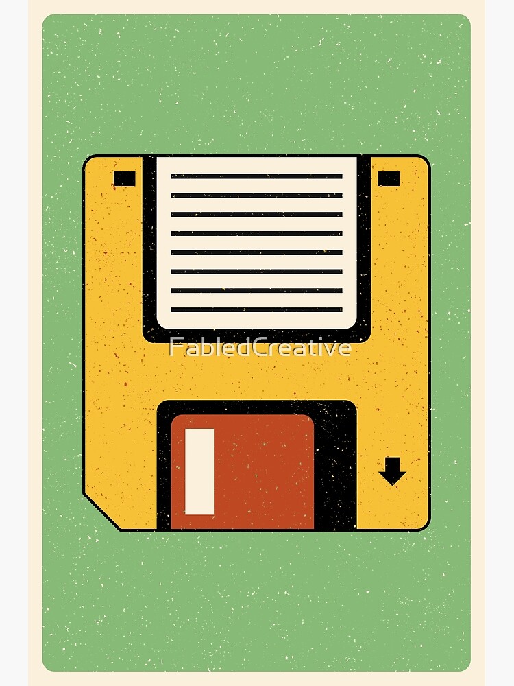 "Floppy Disc | Tech | Retro Art" Poster for Sale by FabledCreative ...