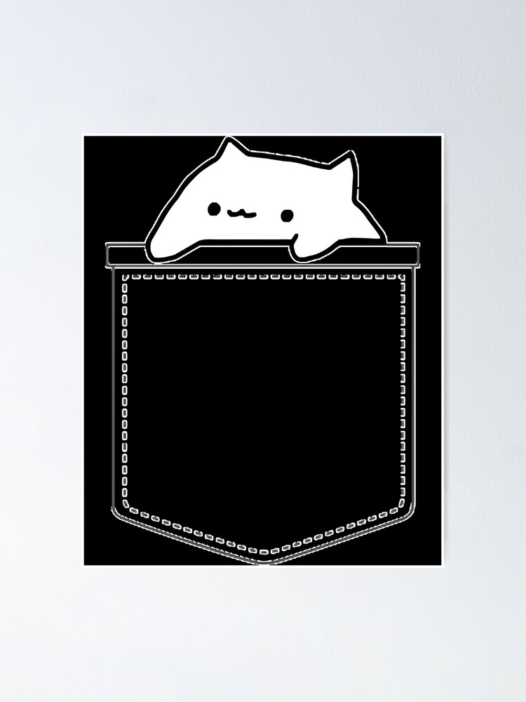 "Bongo Cat in a Pocket" Poster for Sale by gregoriom | Redbubble