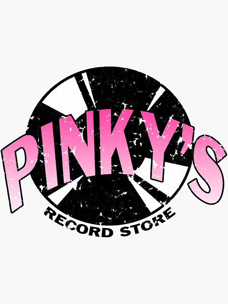 "Pinkys Record Store" Sticker for Sale by annettemares | Redbubble