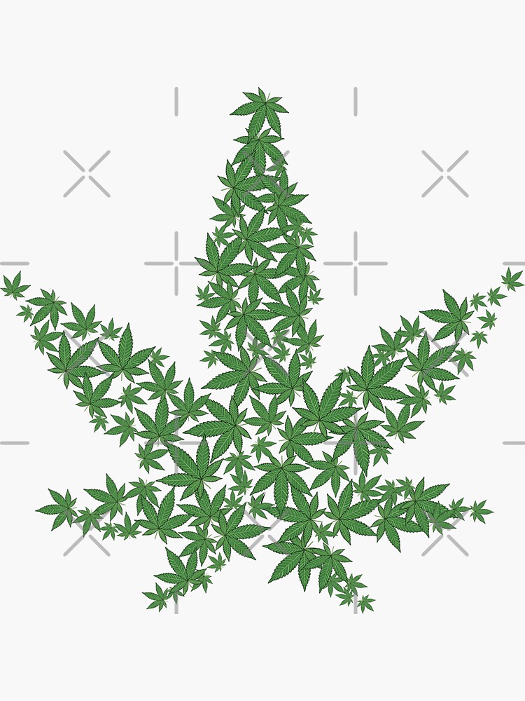 "Marijuana Leaf" Sticker for Sale by TheFlying6 | Redbubble