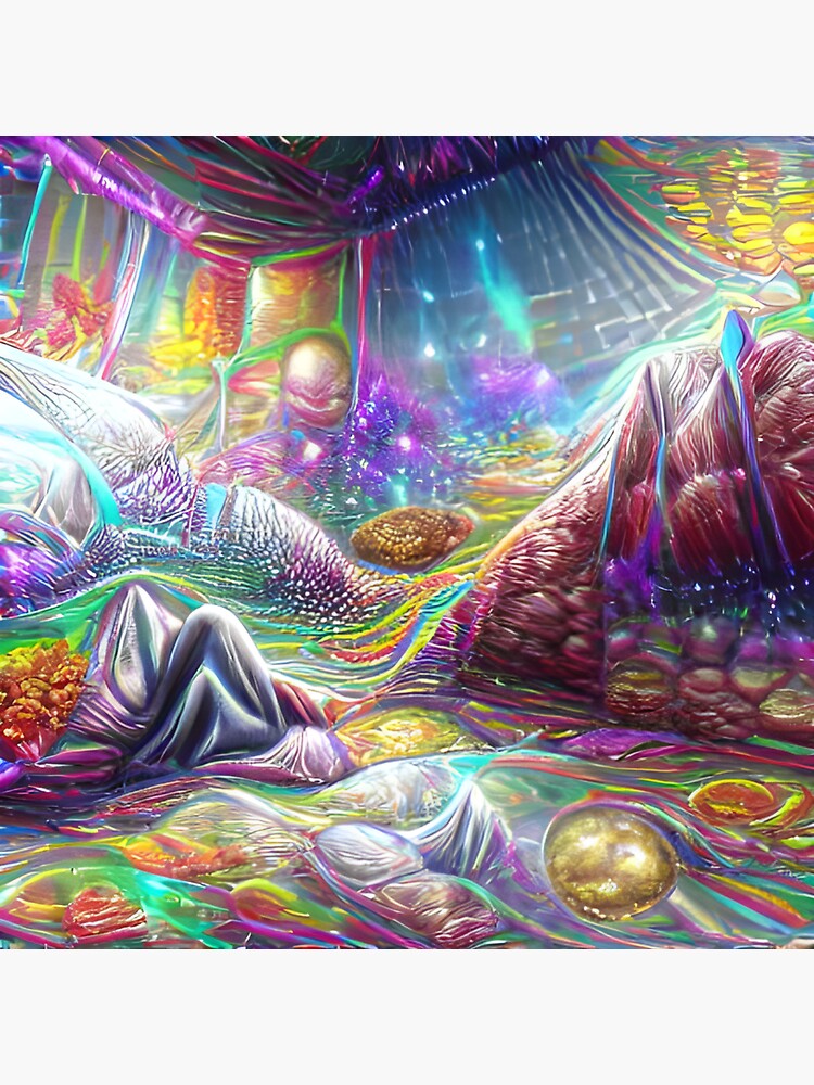 "Dimensional Multiverse Tangent " Sticker for Sale by nocturnAIArt ...