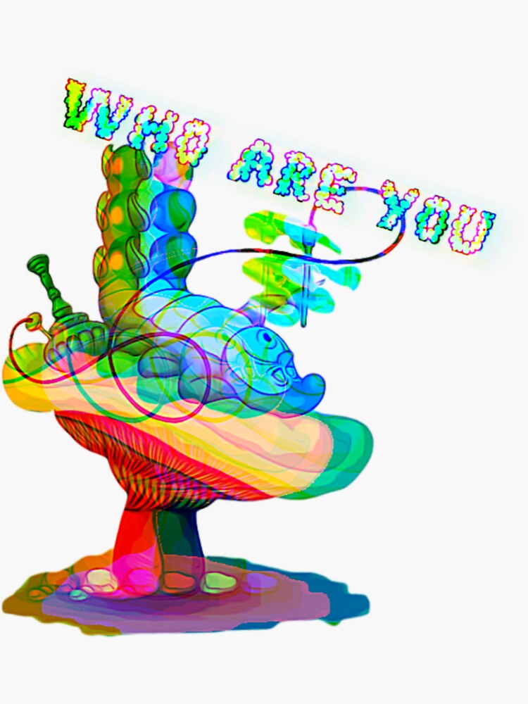 "Who Are You " Sticker for Sale by LollipopPrints | Redbubble