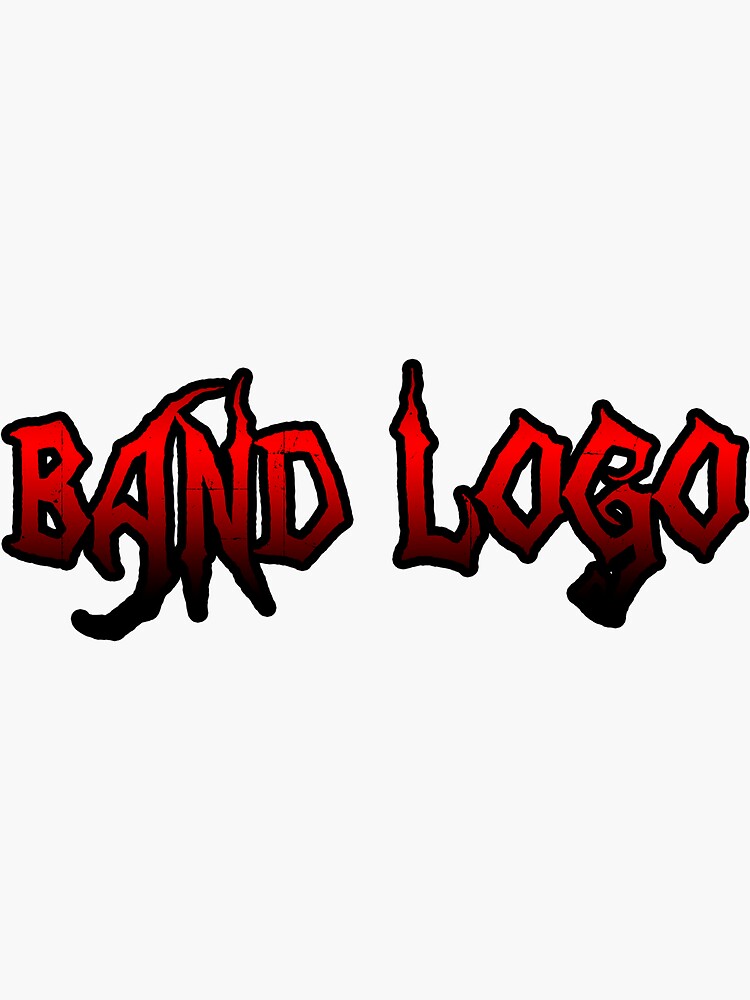 "Band Logo" Sticker for Sale by ReverendMothman | Redbubble