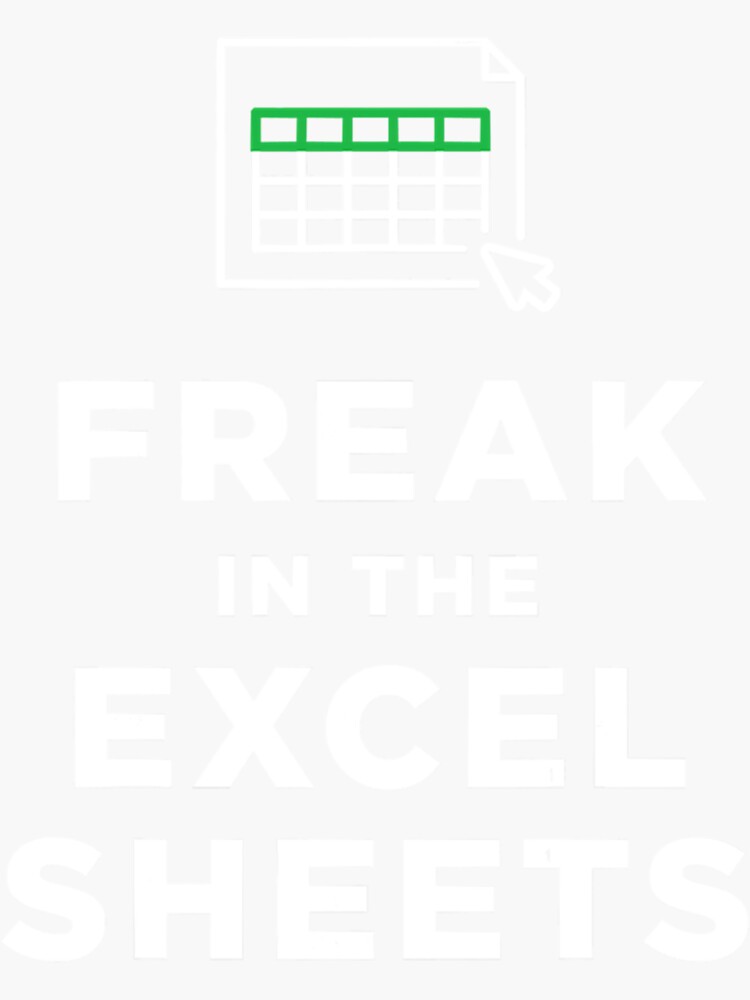 Pegatina «Freak en las hojas de cálculo de hojas de Excel» de ...