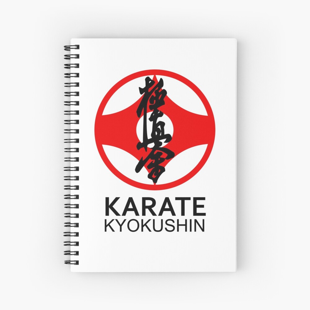 "Kyokushin Karate Kanji and Symbol " Spiral Notebook by DCornel | Redbubble