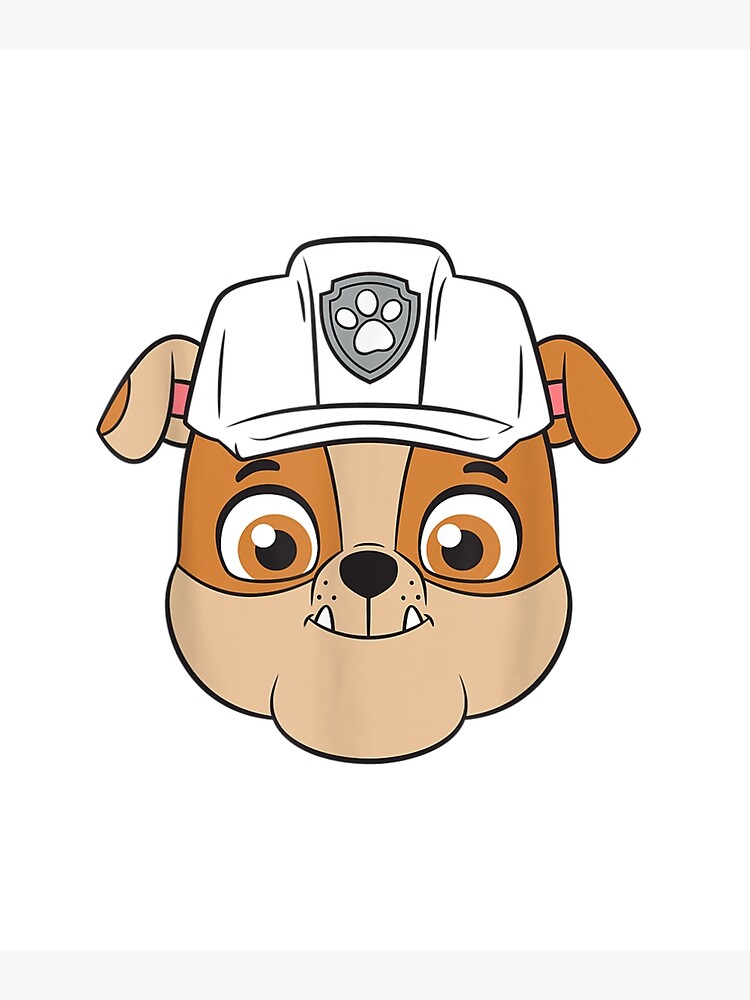"Paw Patrol Rubble Face" Art Print for Sale by SandyGlaser | Redbubble