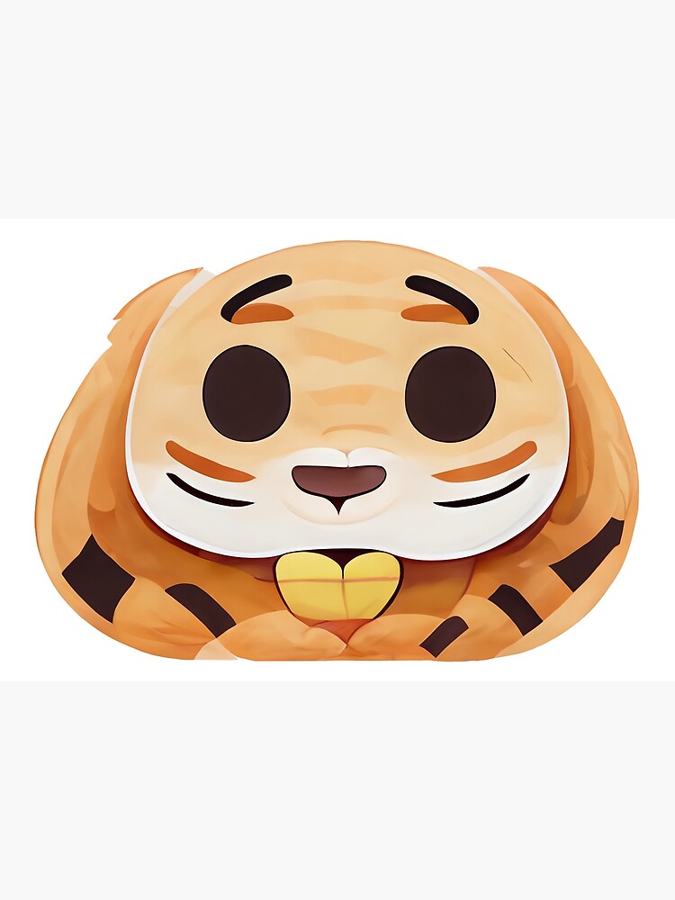 "Tiger emoji emoticon - Created by Artificial Intelligence" Poster for ...