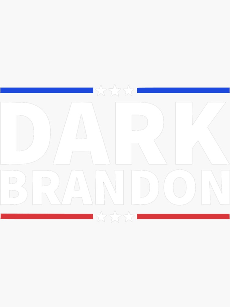 "Dark Brandon " Sticker for Sale by EmelyHowesh | Redbubble