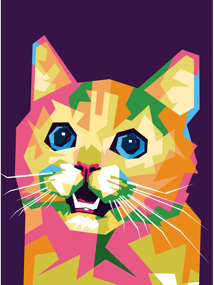 "Cat on full color wpap" Sticker for Sale by Feb27 | Redbubble