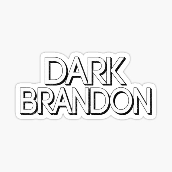 "Dark Brandon " Sticker for Sale by EmelyHowesh | Redbubble