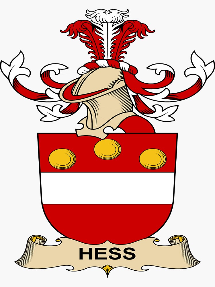 "Hess" Sticker for Sale by HaroldHeraldry | Redbubble