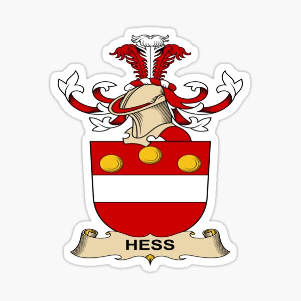 "Hess" Sticker for Sale by HaroldHeraldry | Redbubble
