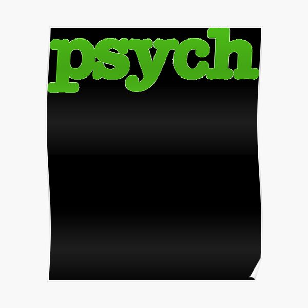 "Psych Logo" Poster for Sale by ZenonIglecias | Redbubble