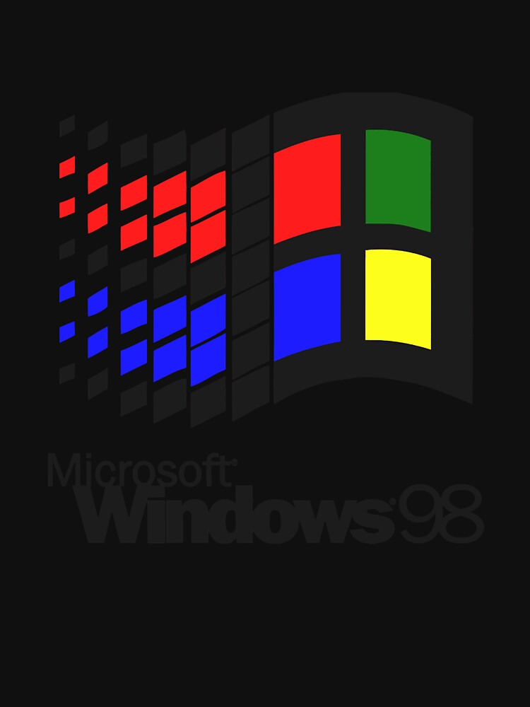 "Microsoft Windows 98 logo vintage" T-shirt for Sale by CARLOSROBER ...