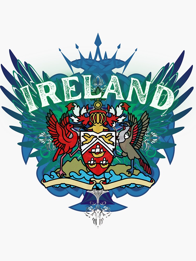 "Crest of Ireland Celtic Shield" Sticker for Sale by ApolloGift | Redbubble