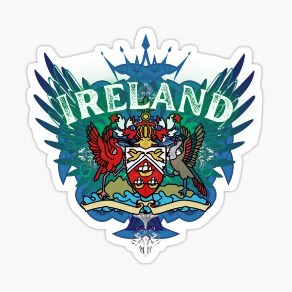 "Crest of Ireland Celtic Shield" Sticker for Sale by ApolloGift | Redbubble