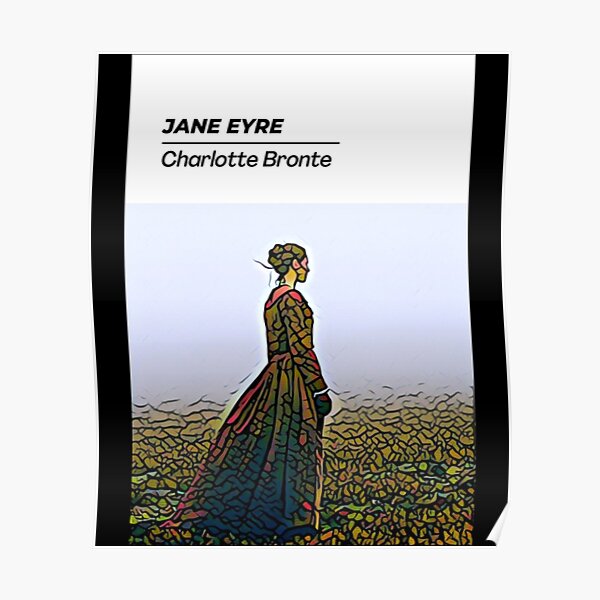 "Jane Eyre Book Cover Art " Poster for Sale by ThreeShirtShop | Redbubble