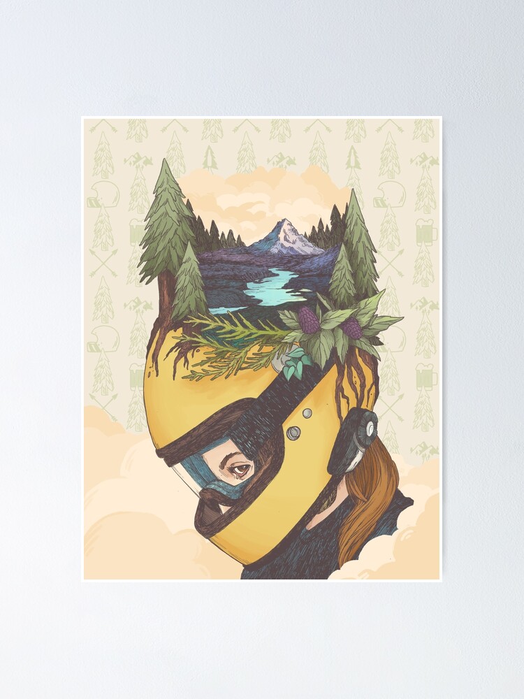 "Backwoods Breakout- Women Who Ride" Poster by blindthistle | Redbubble