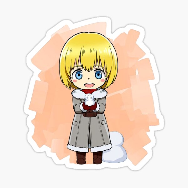 "Armin Arlert Chibi AOT" Sticker for Sale by KimberlyWeeb | Redbubble