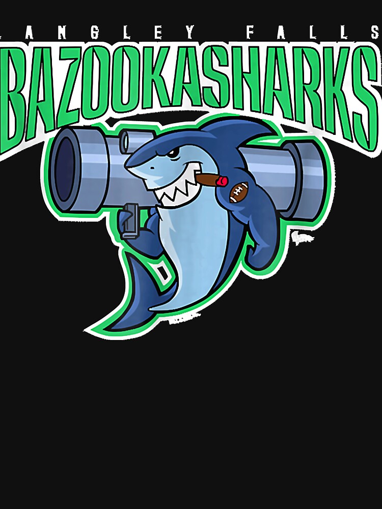 "American Dad Bazooka Sharks Logo Essential Essential" Essential T ...