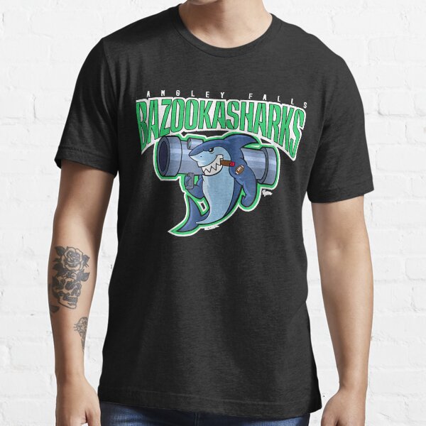 "American Dad Bazooka Sharks Logo Essential Essential" T-shirt for Sale ...