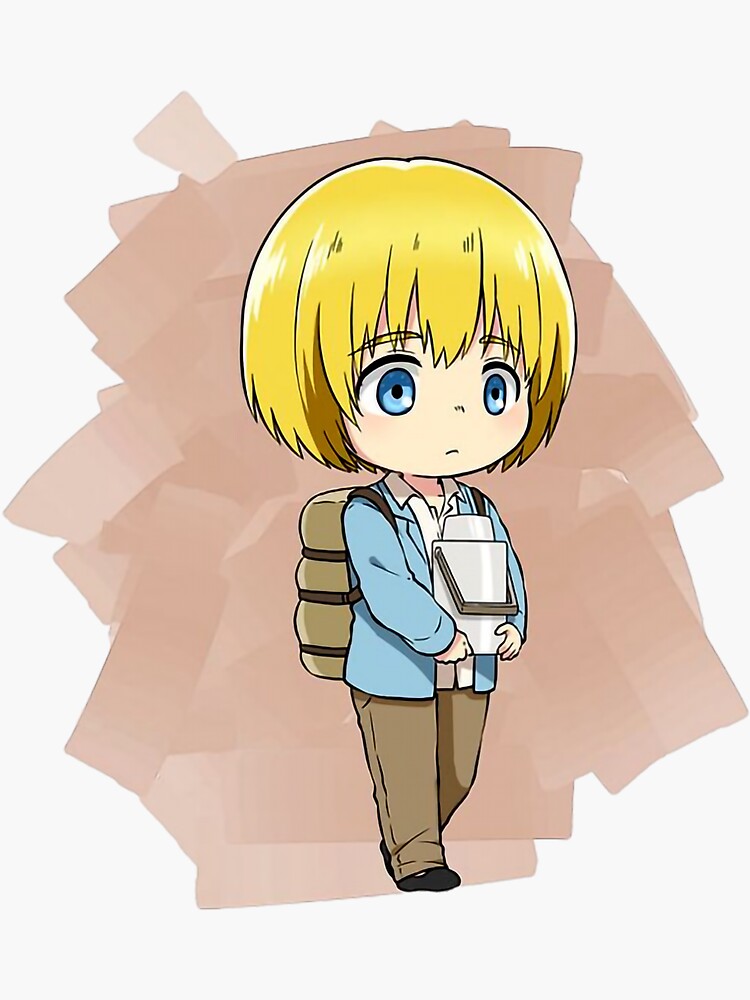 "Armin Arlert Chibi AOT" Sticker for Sale by KimberlyWeeb | Redbubble