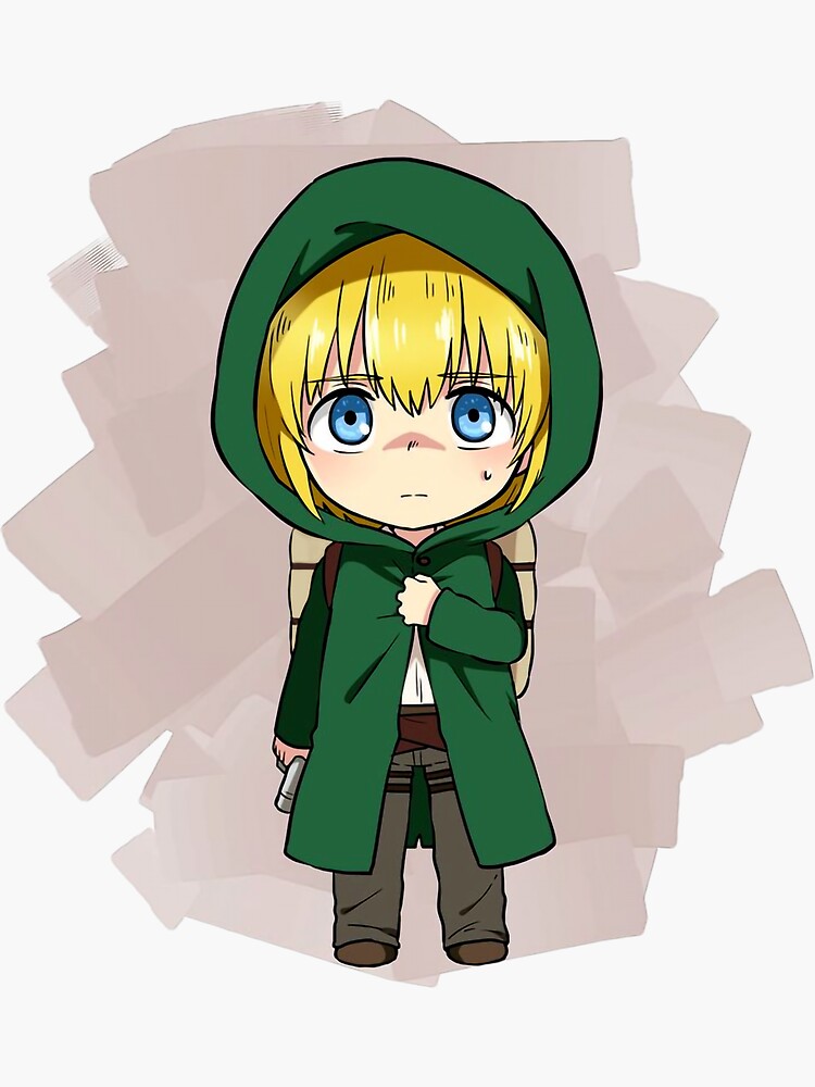 "Armin Arlert Chibi AOT" Sticker for Sale by KimberlyWeeb | Redbubble