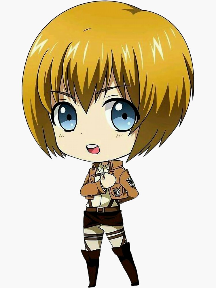 "Armin Arlert Chibi AOT" Sticker for Sale by KimberlyWeeb | Redbubble