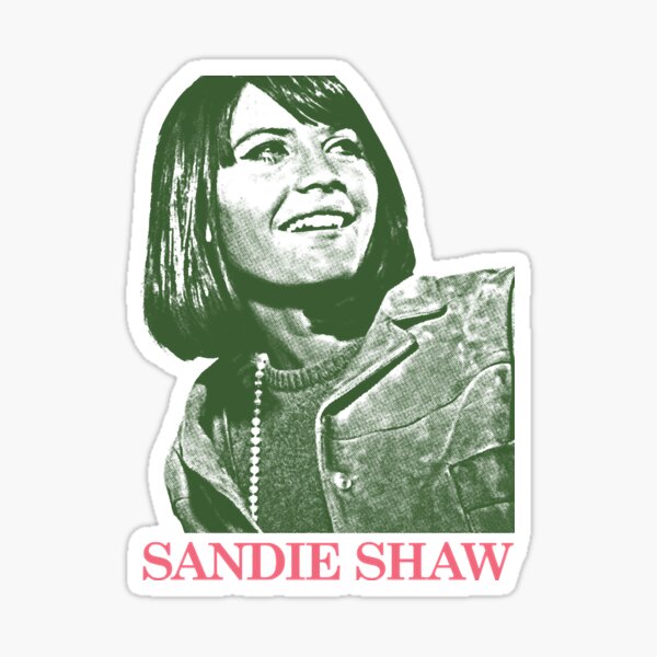 "Sandie Shaw 60s Retro Fan Art" Sticker for Sale by quianapashia ...