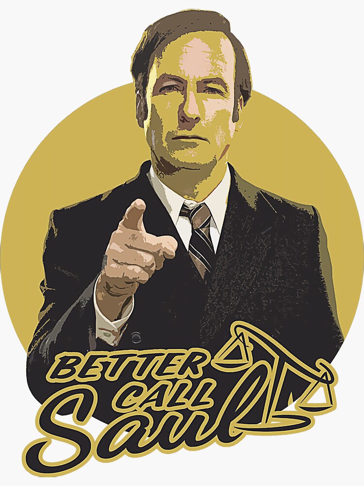 "Better Call Saul" Sticker for Sale by katherynatright | Redbubble