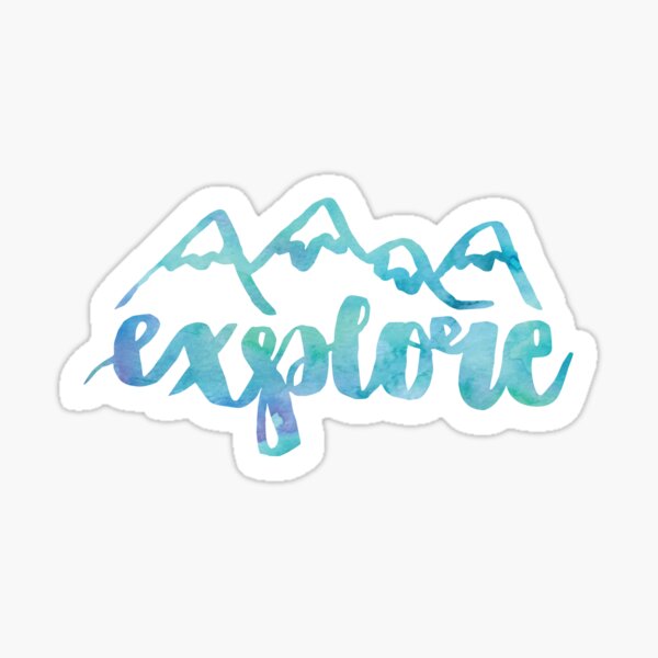 "Explore" Sticker by delabrmr | Redbubble