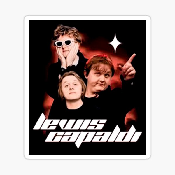 "Lewis Capaldi" Sticker for Sale by SHOP-09876TF | Redbubble